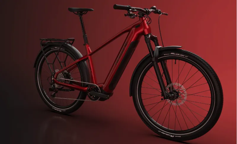 Haibike Trekking 5 2023 Electric Bike Yamaha Electric Bike red
