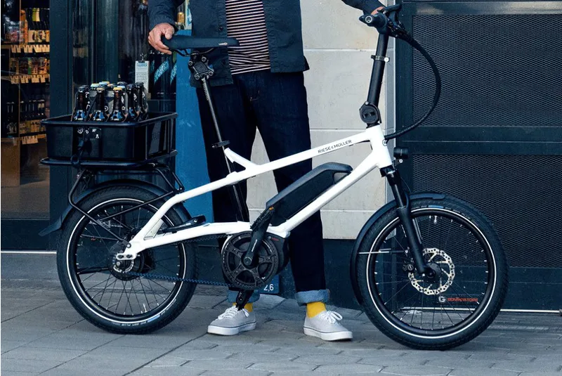 Riese and Muller Tinker Vario Electric Bike Crystal White